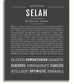 Selah | Name Art Print – Name Stories