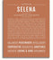 Selena | Name Art Print – Name Stories