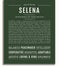 Selena Personalized Name Meaning Art Prints – Name Stories