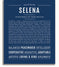 Selena Personalized Name Meaning Art Prints – Name Stories