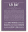 Selene | Name Art Print – Name Stories