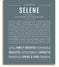 Selene | Name Art Print – Name Stories