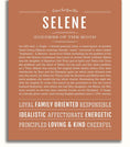 Selene Personalized Name Meaning Art Prints – Name Stories