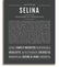 Selina | Name Art Print – Name Stories