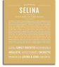 Selina | Name Art Print – Name Stories