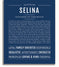 Selina | Name Art Print – Name Stories