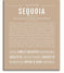Sequoia Personalized Name Meaning Art Prints – Name Stories