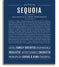 Sequoia Personalized Name Meaning Art Prints – Name Stories