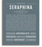 Seraphina Personalized Name Meaning Art Prints – Name Stories