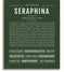 Seraphina Personalized Name Meaning Art Prints – Name Stories