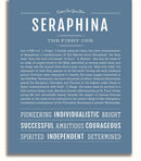 Seraphina | Name Art Print – Name Stories
