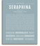Seraphina Personalized Name Meaning Art Prints – Name Stories
