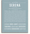 Serena | Name Art Print – Name Stories
