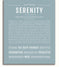 Serenity | Name Art Print – Name Stories