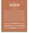 Sergio | Name Art Print – Name Stories