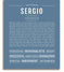 Sergio | Name Art Print – Name Stories
