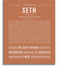 Seth | Name Art Print – Name Stories