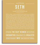 Seth | Name Art Print – Name Stories