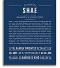 Shae Personalized Name Meaning Art Prints – Name Stories