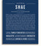 Shae Personalized Name Meaning Art Prints – Name Stories