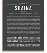Shaina | Name Art Print – Name Stories