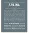 Shaina Personalized Name Meaning Art Prints – Name Stories