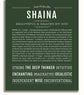 Shaina | Name Art Print – Name Stories