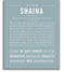 Shaina | Name Art Print – Name Stories