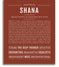Shana Personalized Name Meaning Art Prints – Name Stories