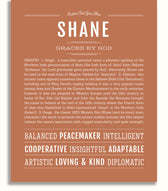 Shane | Name Art Print – Name Stories