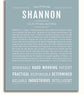 Shannon Personalized Name Meaning Art Prints – Name Stories