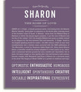 Sharon | Name Art Print – Name Stories