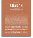 Sharon | Name Art Print – Name Stories