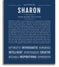 Sharon | Name Art Print – Name Stories