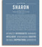 Sharon | Name Art Print – Name Stories