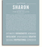 Sharon | Name Art Print – Name Stories