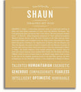 Shaun | Name Art Print – Name Stories