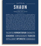 Shaun | Name Art Print – Name Stories