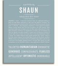 Shaun | Name Art Print – Name Stories