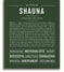 Shauna | Name Art Print – Name Stories