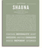 Shauna | Name Art Print – Name Stories