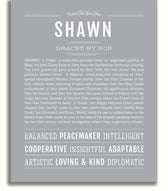 Shawn | Name Art Print – Name Stories