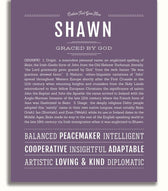 Shawn | Name Art Print – Name Stories