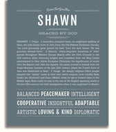 Shawn | Name Art Print – Name Stories