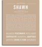 Shawn Personalized Name Meaning Art Prints – Name Stories