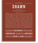 Shawn | Name Art Print – Name Stories