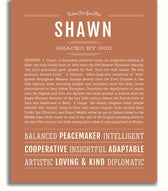 Shawn | Name Art Print – Name Stories