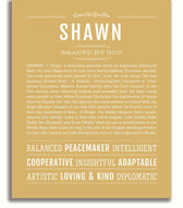 Shawn | Name Art Print – Name Stories