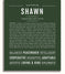 Shawn Personalized Name Meaning Art Prints – Name Stories