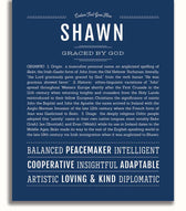 Shawn | Name Art Print – Name Stories